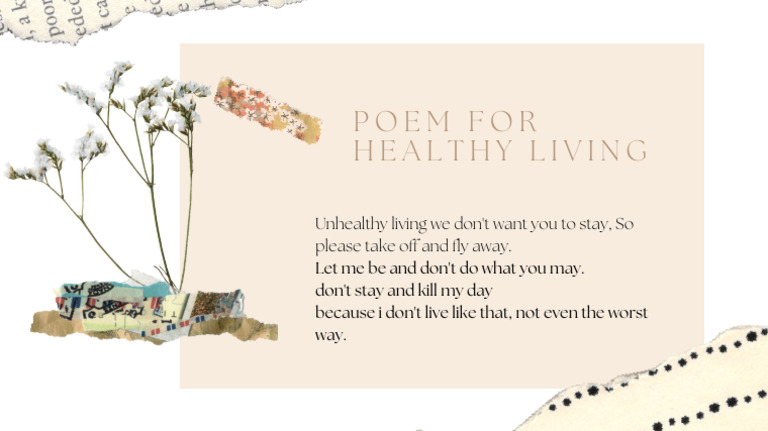 Poem For Healthy Living | PDF