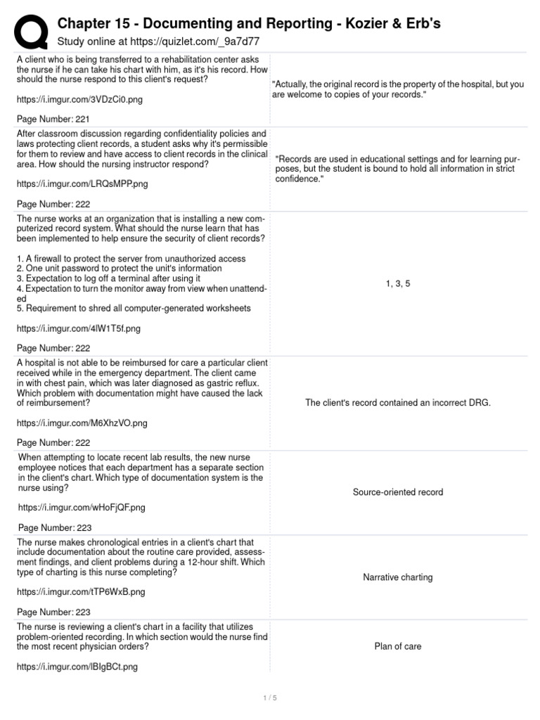 Chapter 15 - Documenting and Reporting | PDF Chapter 15 - Documenting and Reporting | PDF