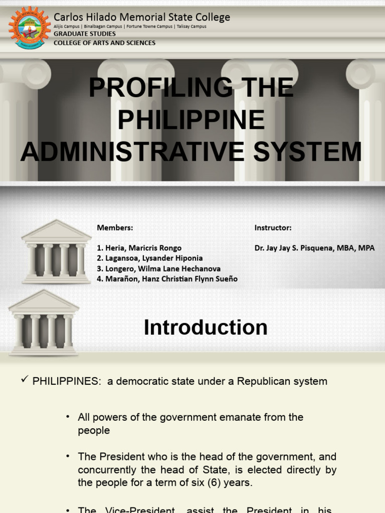 GROUP 2 Profiling The Philippine Administrative System | PDF