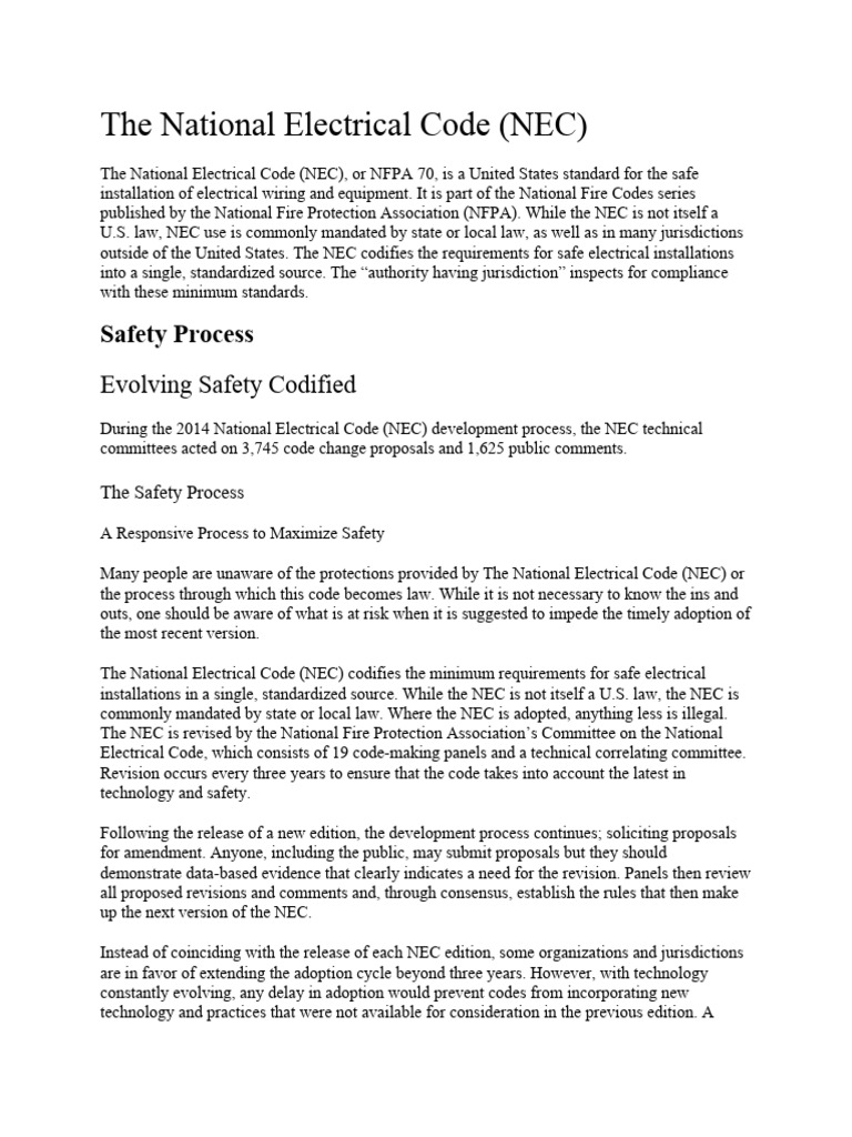 National Electrical Code | PDF