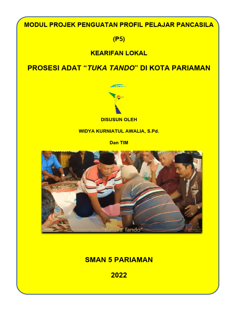 Modul Projek p5 - Kearifan Lokal - Sman 5 Pariaman | PDF