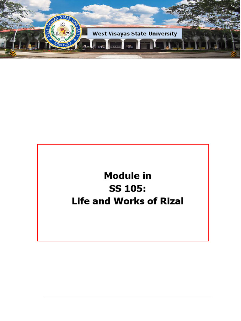 Module in SS105 Life and Works of Rizal | PDF