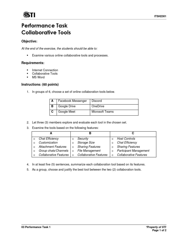 03 Performance Task 1 | PDF