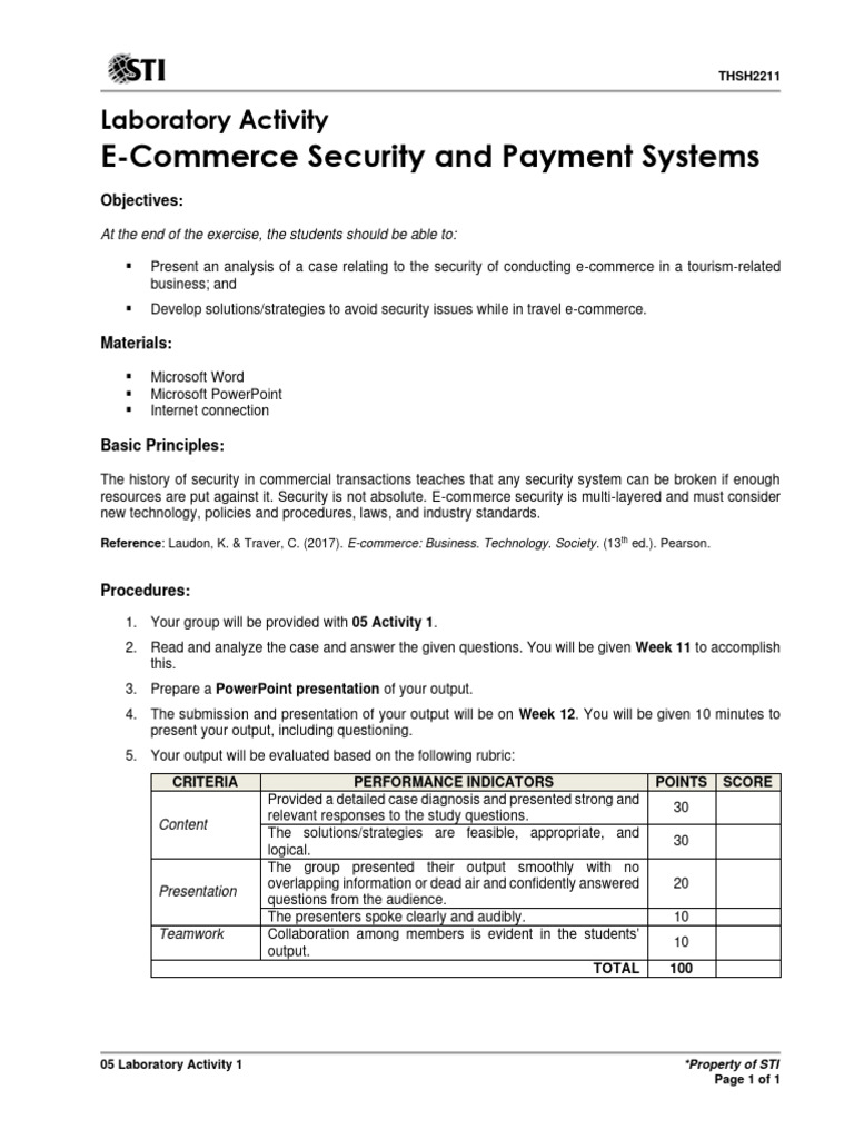 05 Laboratory Activity 1 | PDF | E Commerce