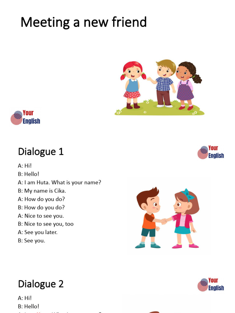 Meeting A New Friend | PDF