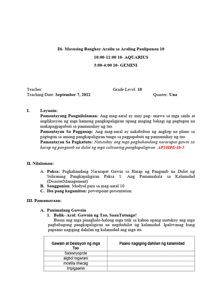 AP Module 3 gr10 | PDF