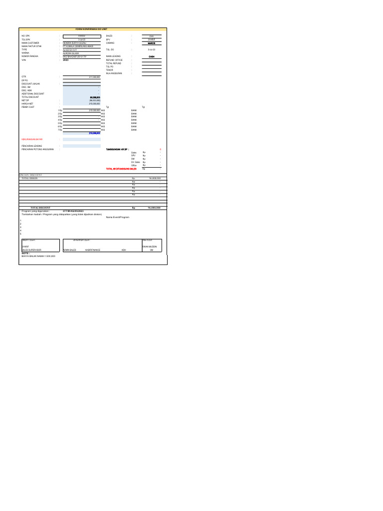 Form Do PT Kumala | PDF