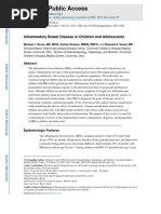 Pediatric Modification of Montreal IBD Classification | PDF ...