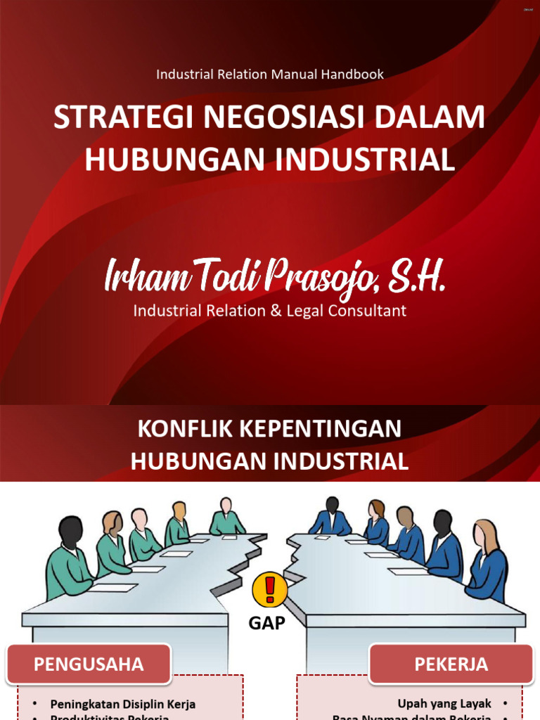 Strategi Negosiasi Hubungan Industrial | PDF