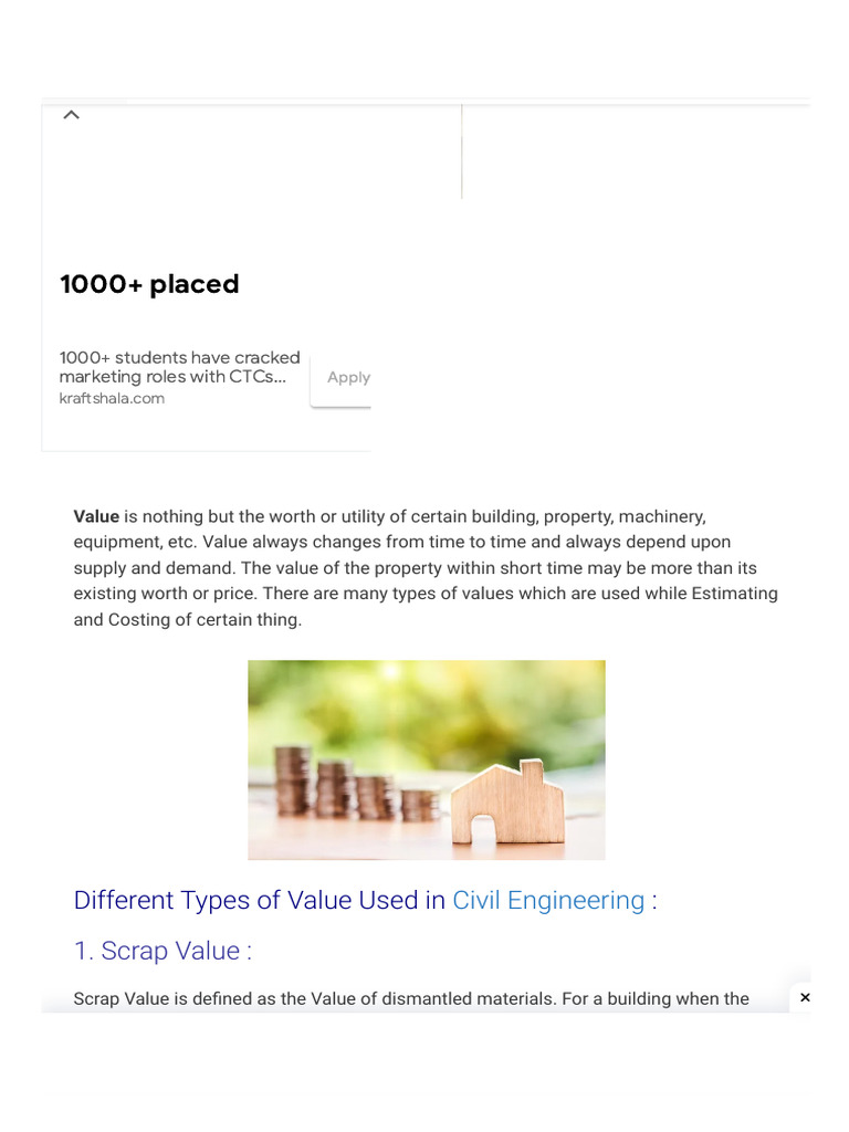 Civil Engineering Value Types | PDF
