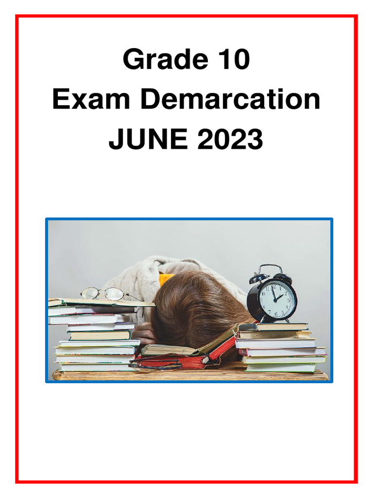Grade 10 June 2023 Exam Demarcation | PDF