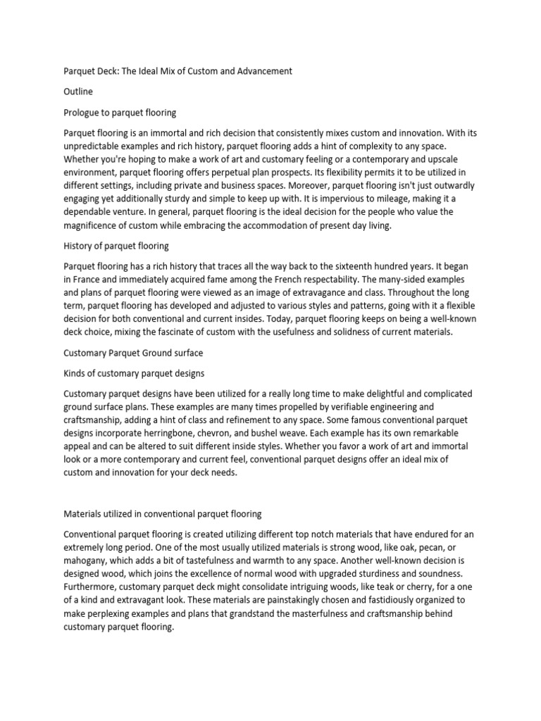 Parquet Arta | PDF | Flooring | Wood