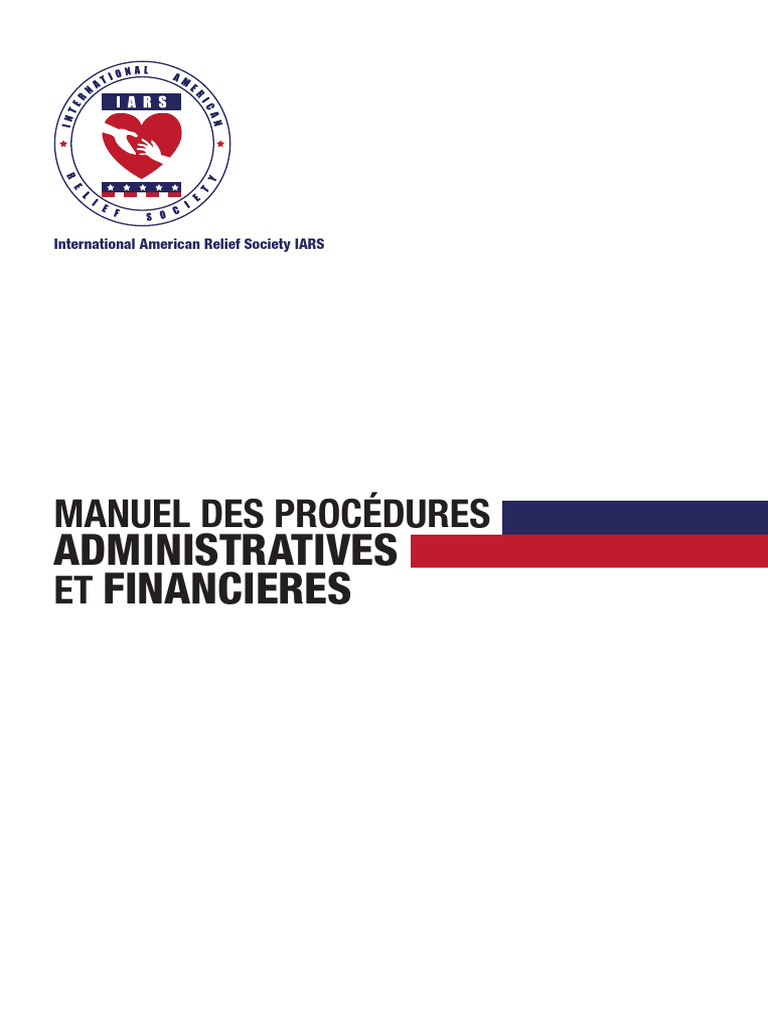 Iars Manuel Des Procedures Administratives Et Financieres A4 | PDF
