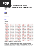 Format Rupiah di Mail Merge Word | PDF | Karier & Perkembangan | Bisnis
