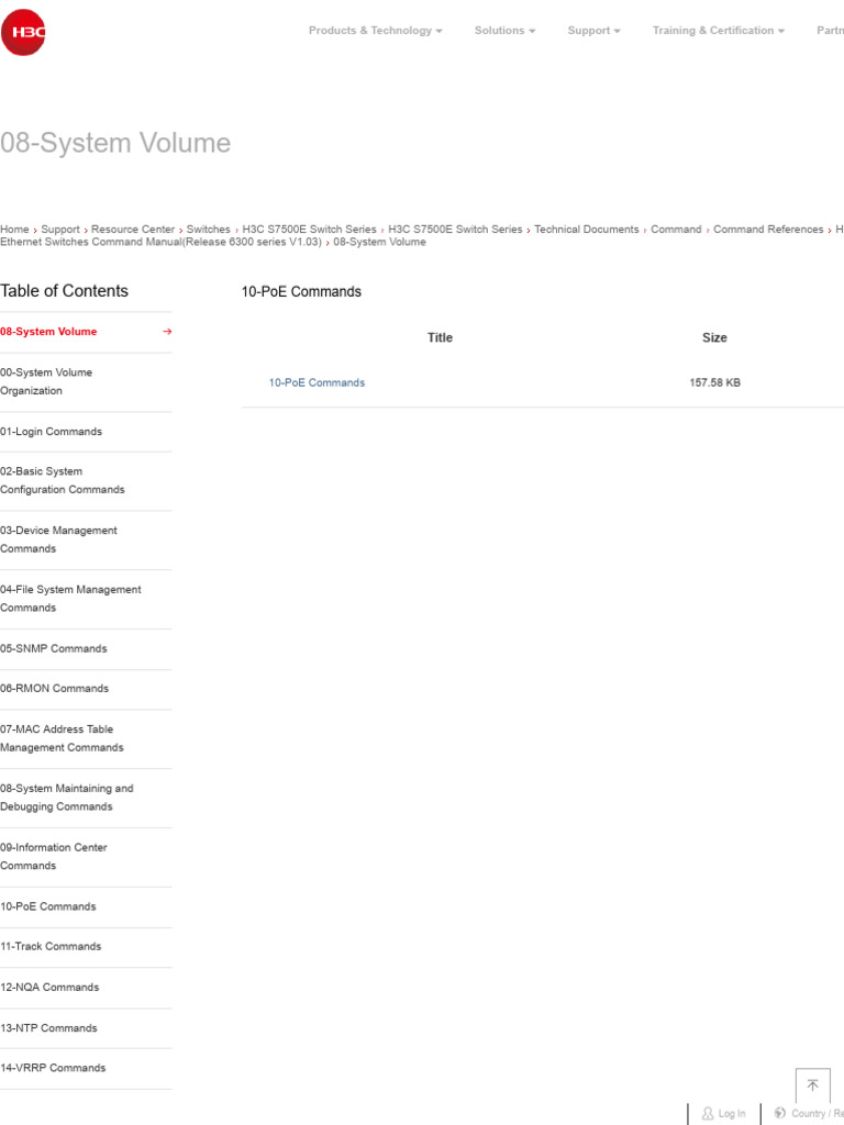 HOANG ANH WEEDNIM - 10-PoE Commands - H3C | PDF