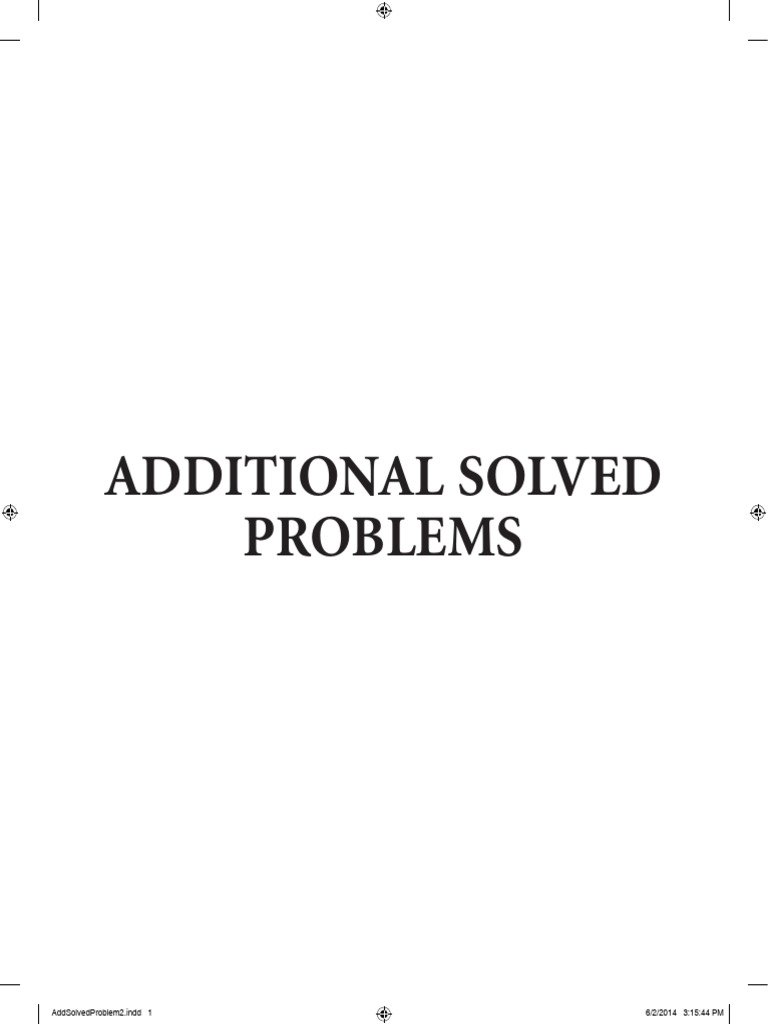 Additional Solved Problem 2 | PDF Additional Solved Problem 2 | PDF