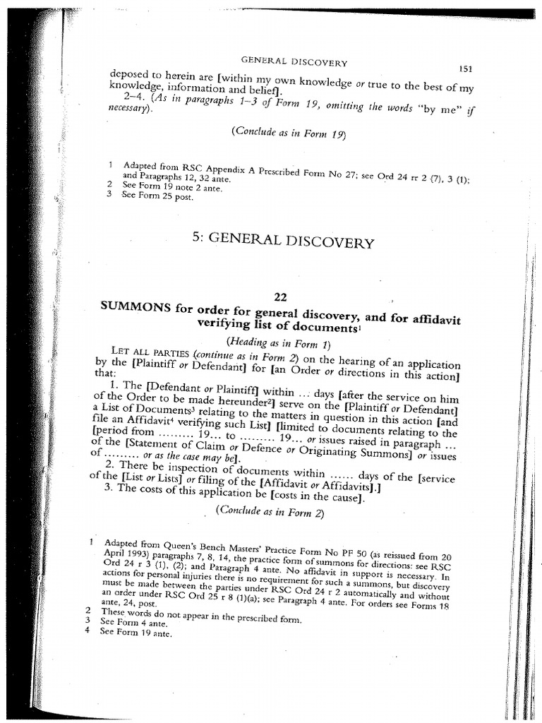 Forms - Discovery and Inspection of Documents | PDF