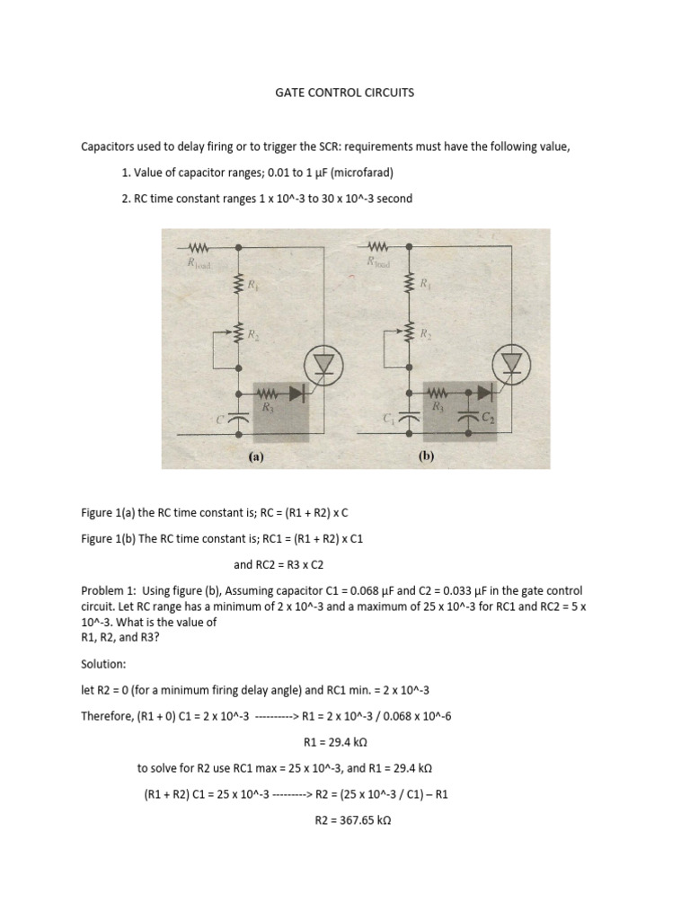 SCR Sample Problem - Rev | Download Free PDF | Electronic Engineering ...