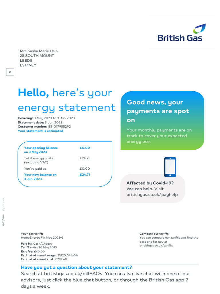British Gas New | PDF