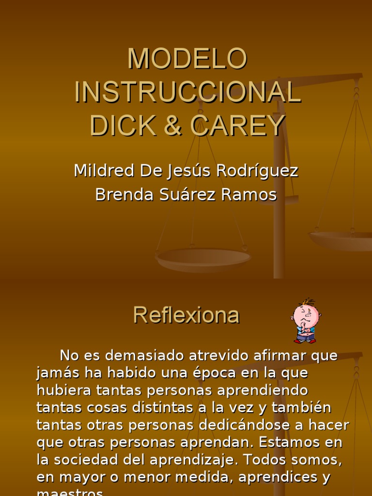 Modelo Instruccional Dick & Carey | PDF | Epistemología | Aprendizaje