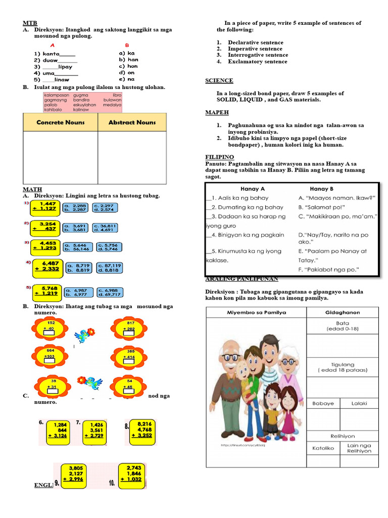 Buluhaton Sa Grade 3 | PDF