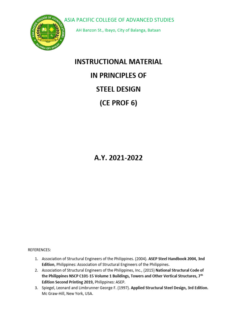 Lesson 2 Properties of Structural Shapes and Sections | PDF