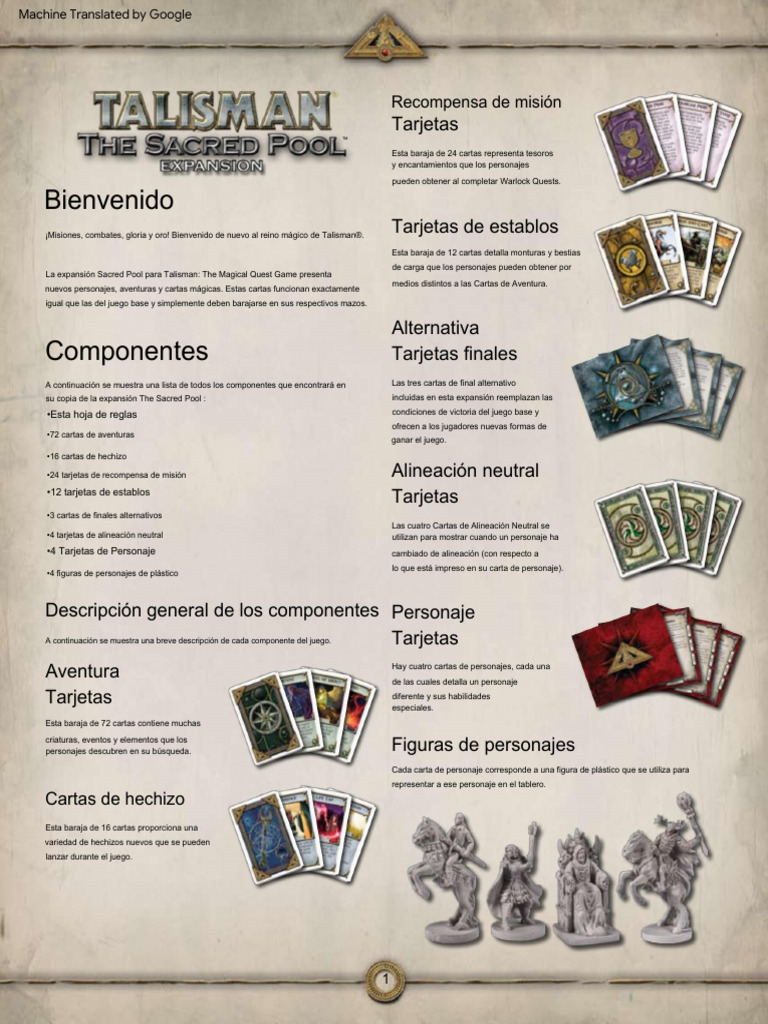 Talisman Sacred Pool Rules | PDF