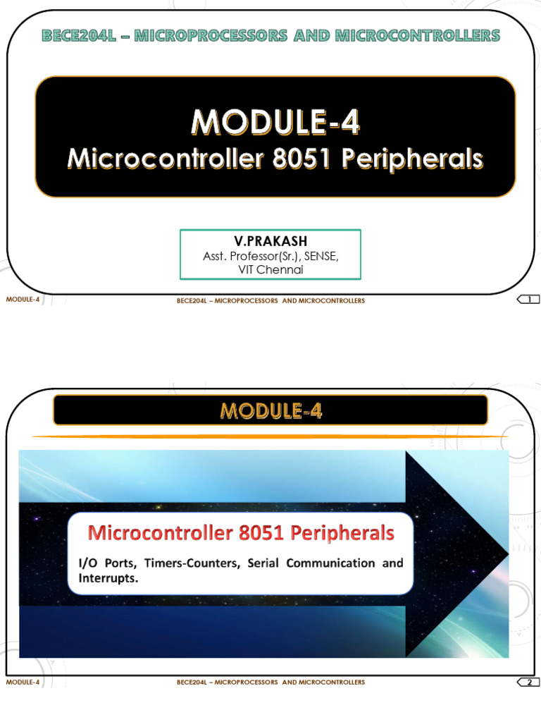 MP & MC Module-4 | PDF | Microcontroller | Electrical Engineering