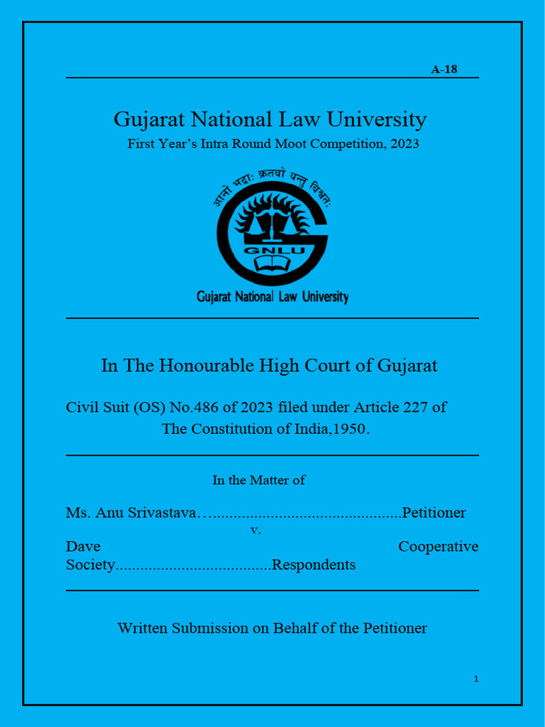 Gujarat National Law University: in The Honourable High Court of ...