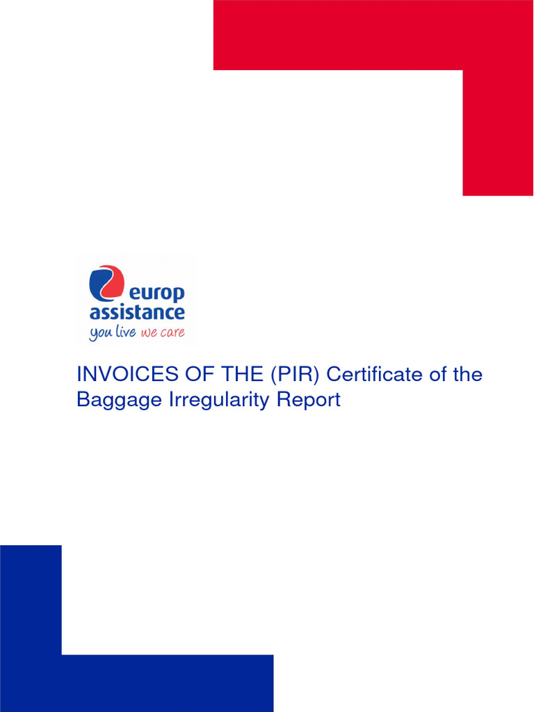 INDEX Baggage Irregularity Report 1pdf | PDF