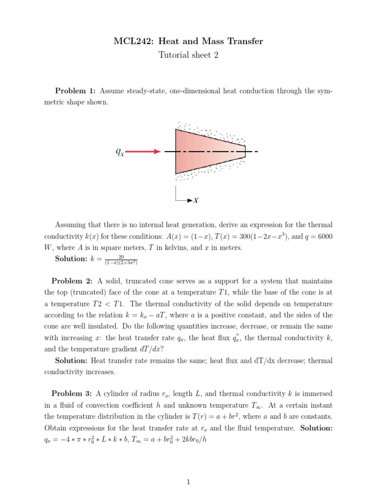 Tutorial sheet 2 | PDF