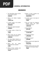 Geography Quiz | PDF