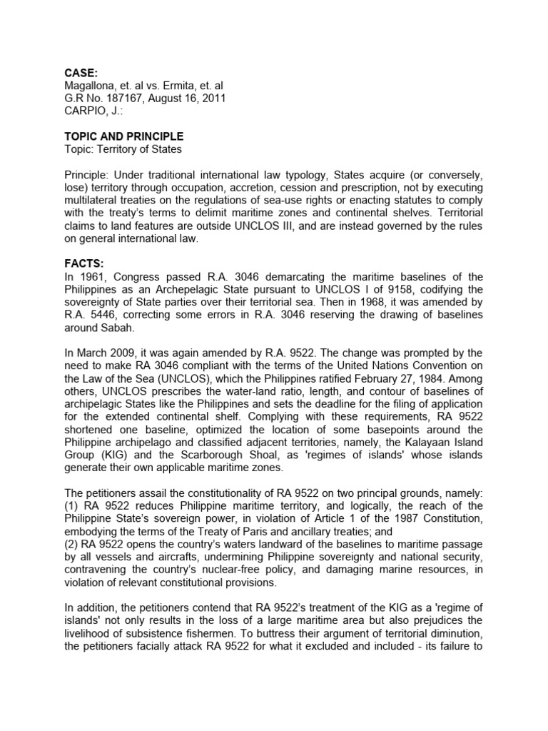 47 Magallona, et. al vs. Ermita, et. al | PDF