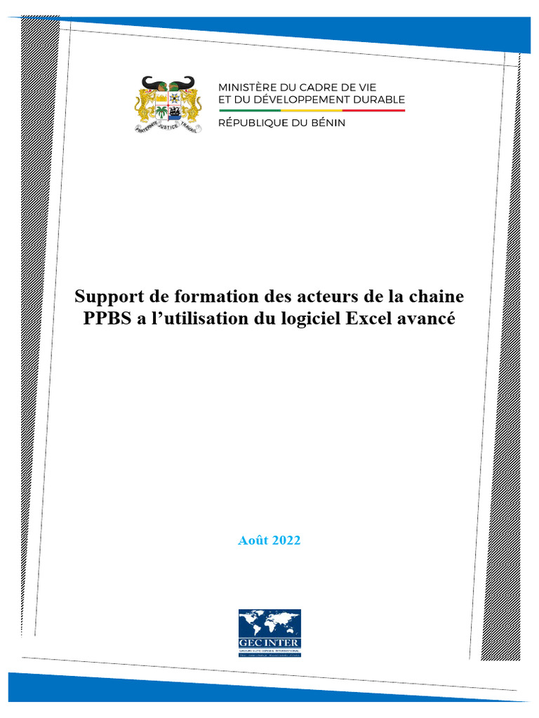 2022.08.23 Support de formation Excel Avancé | PDF
