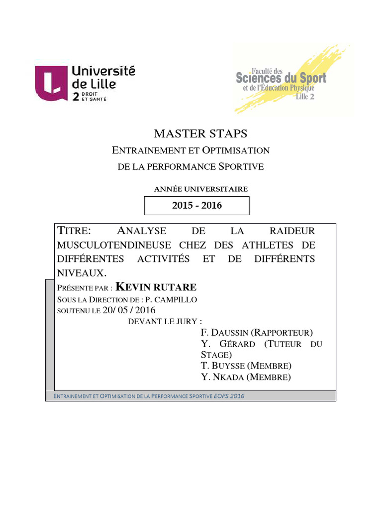 Master Staps | PDF