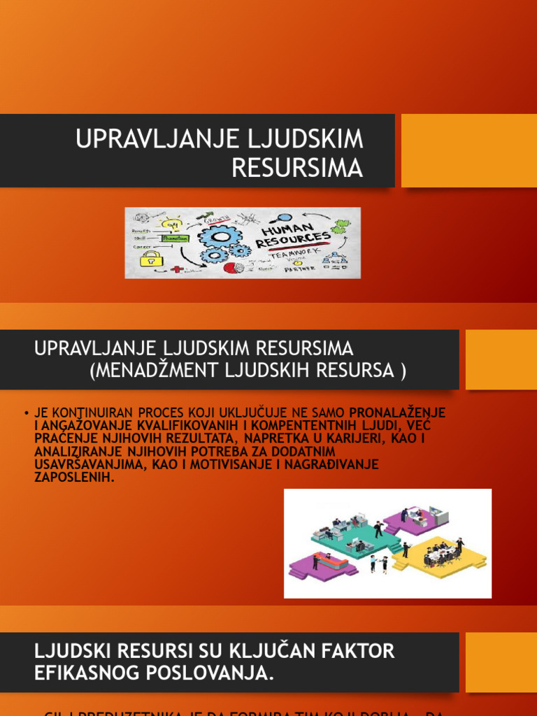 UPRAVLJANJE LJUDSKIM RESURSIMA | PDF