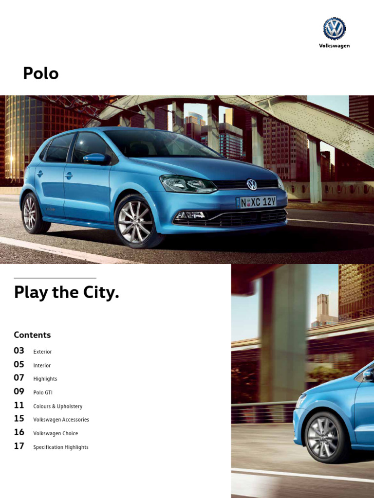 Volkswagen Polo 6C Brochure 201708 | PDF