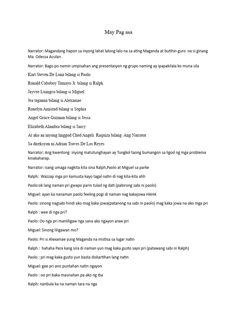 May Pag Asa | PDF