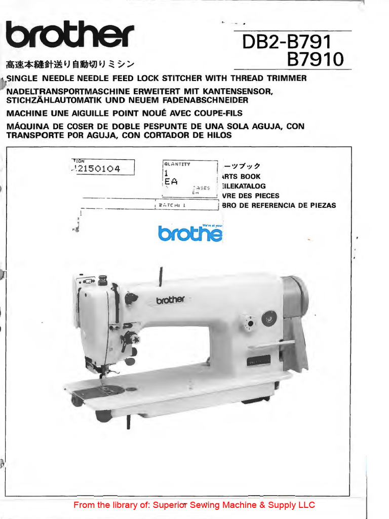 Brother DB2-B791, - B7910 | PDF | Teaching Methods & Materials