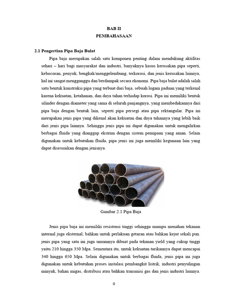Pipa Baja Bulat | PDF | Teknologi & Rekayasa