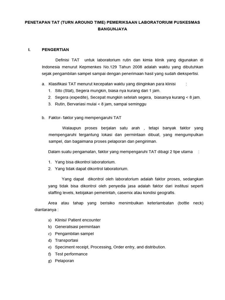 Penetapan TAT | PDF