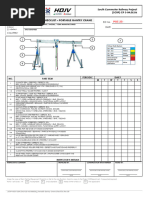 Rigging Equipment Inspection Checklist | PDF | Rope | Wire
