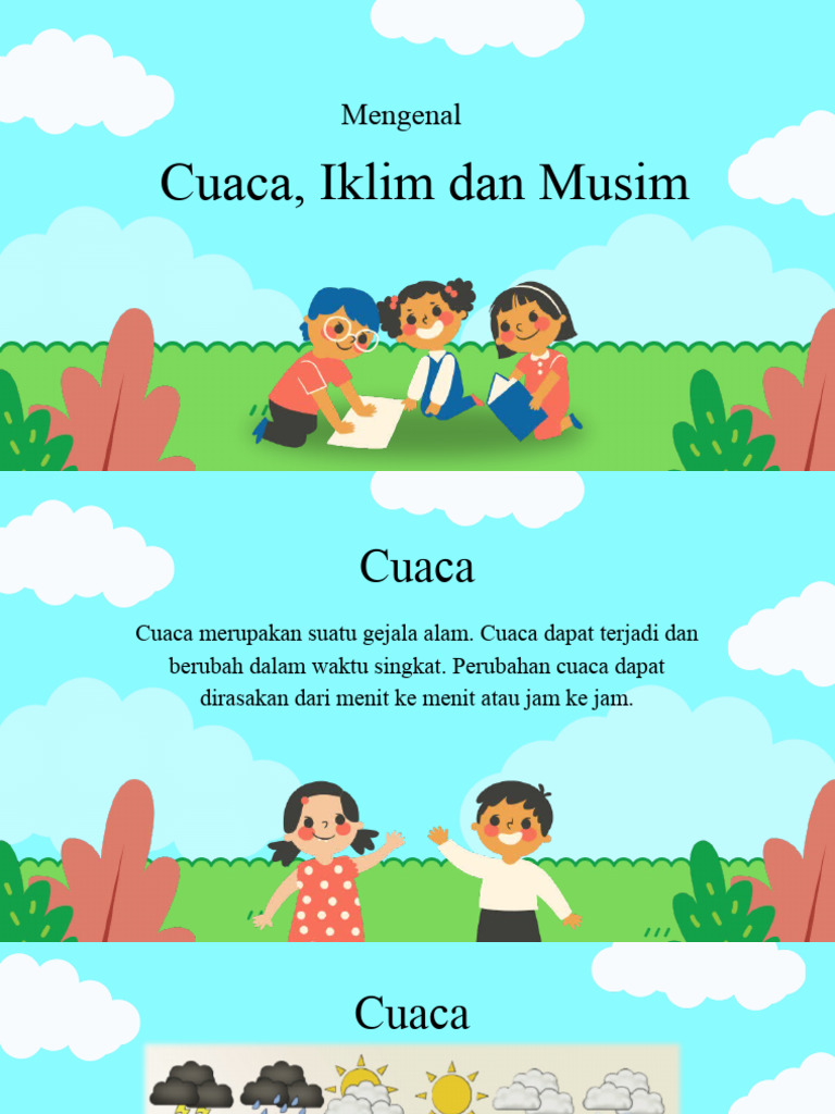 Memahami Cuaca, Iklim, dan Musim | PDF | Kesehatan Holistik | Sains ...