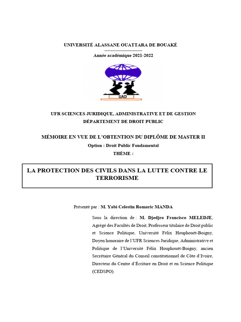 Memoire Bouake Pdf