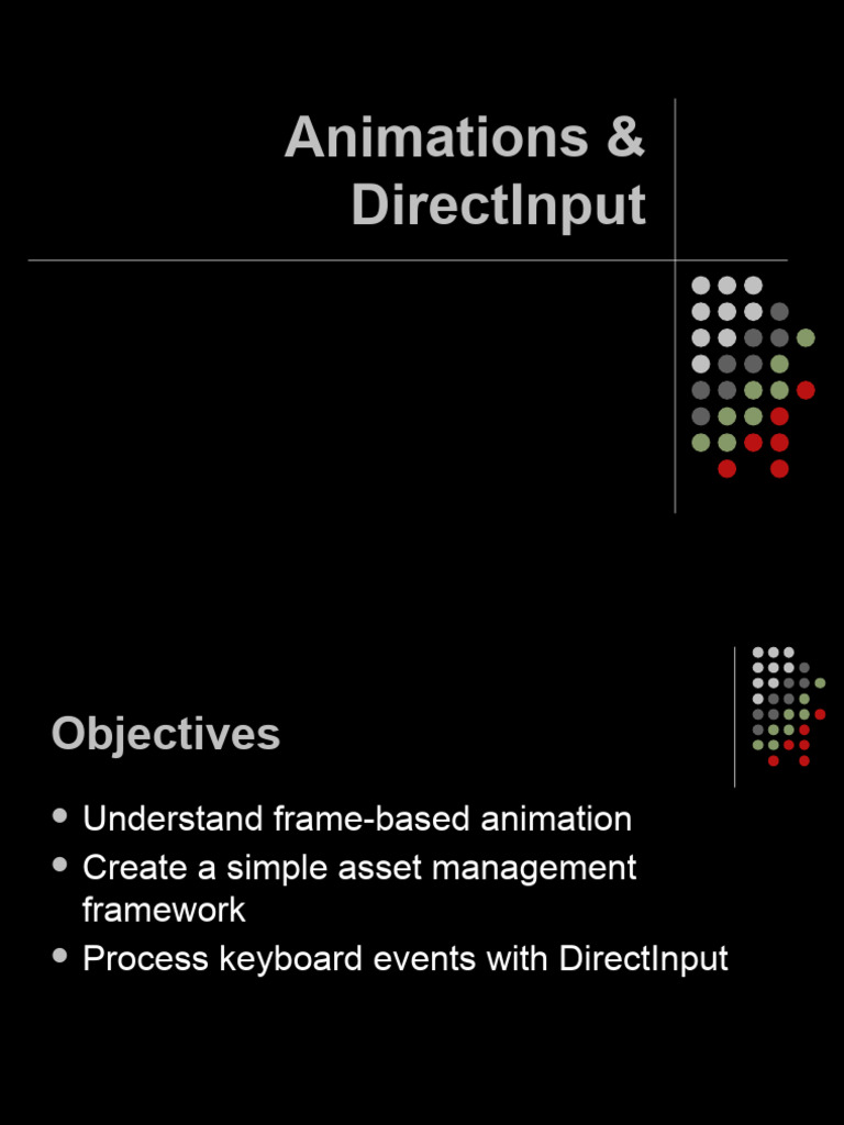 Animations DirectInput | Download Free PDF | Texture Mapping | Graphics