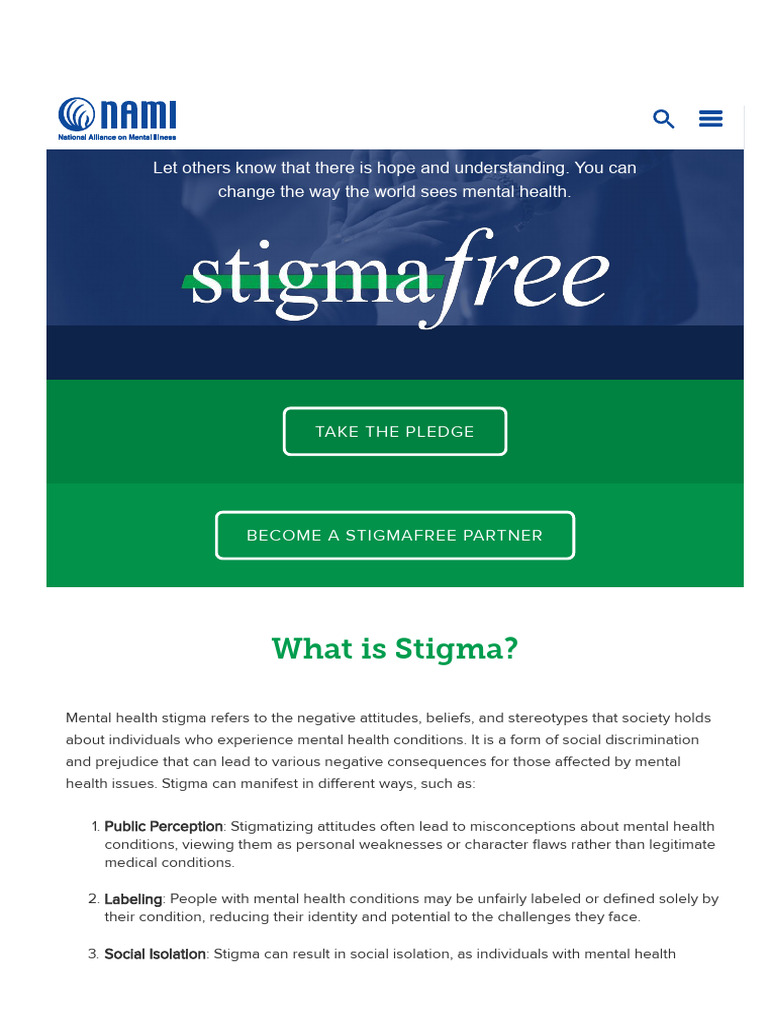 Stigma Free | PDF