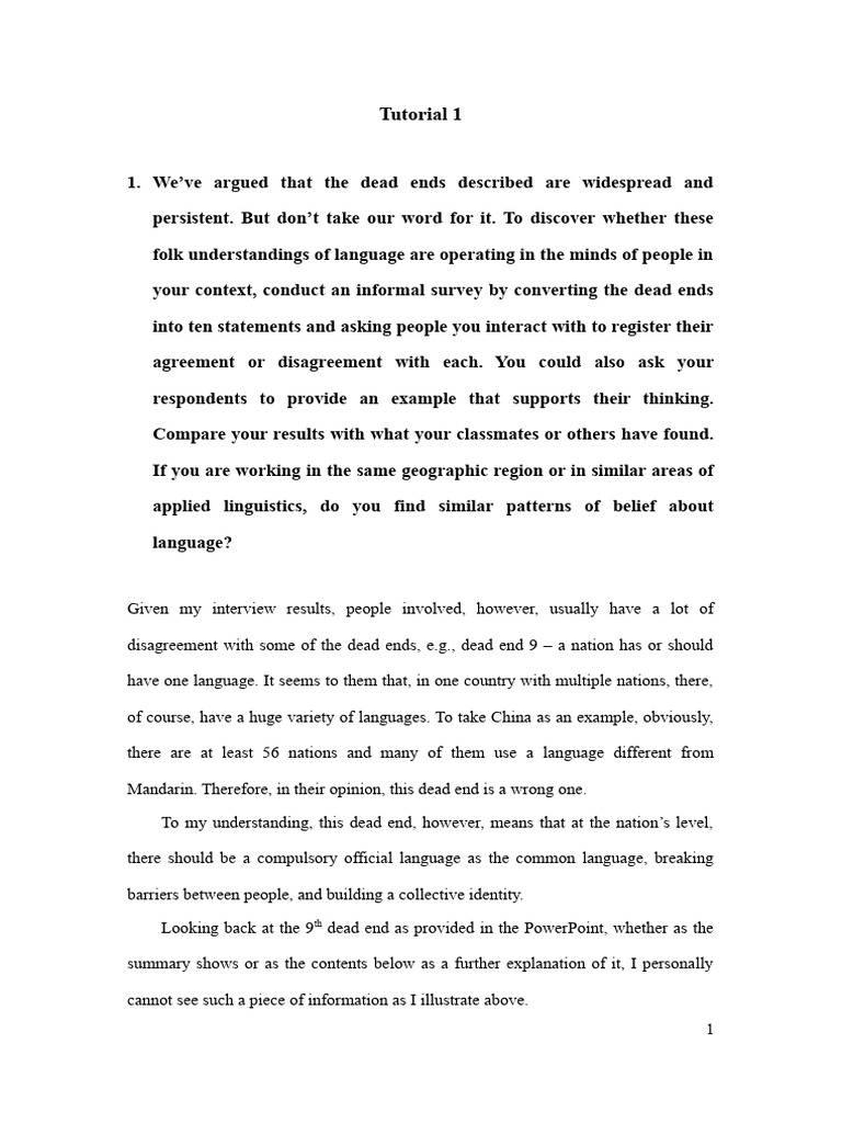 Tutorial 1 Pdf