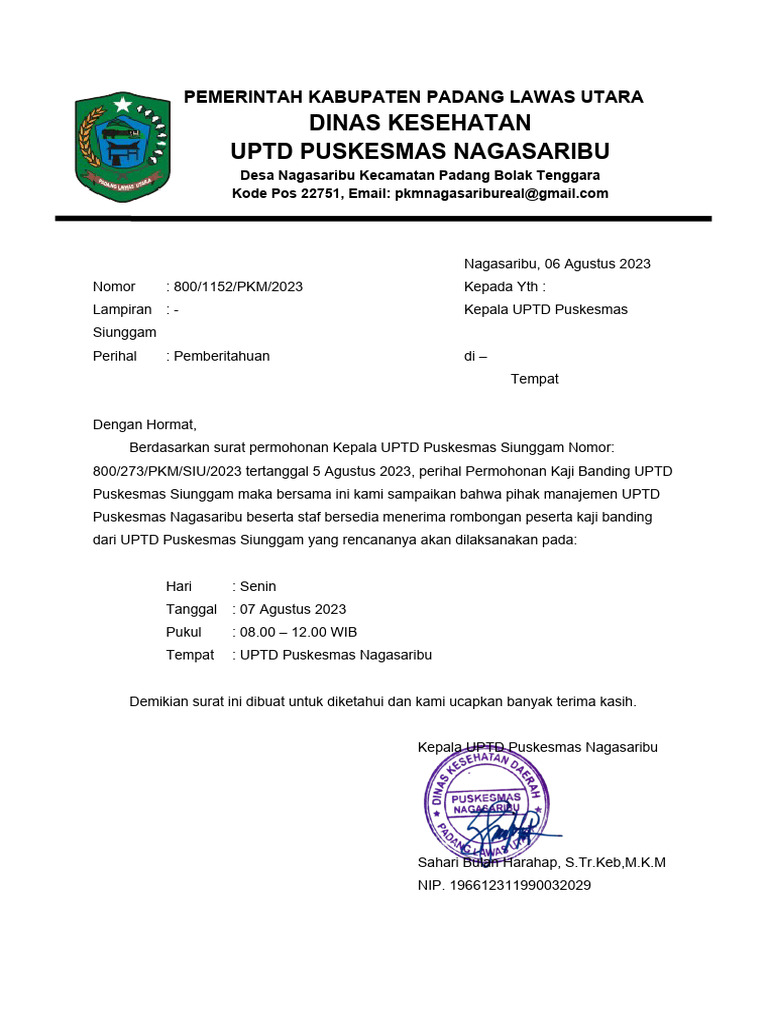 Balasan Surat Kaji Banding | PDF