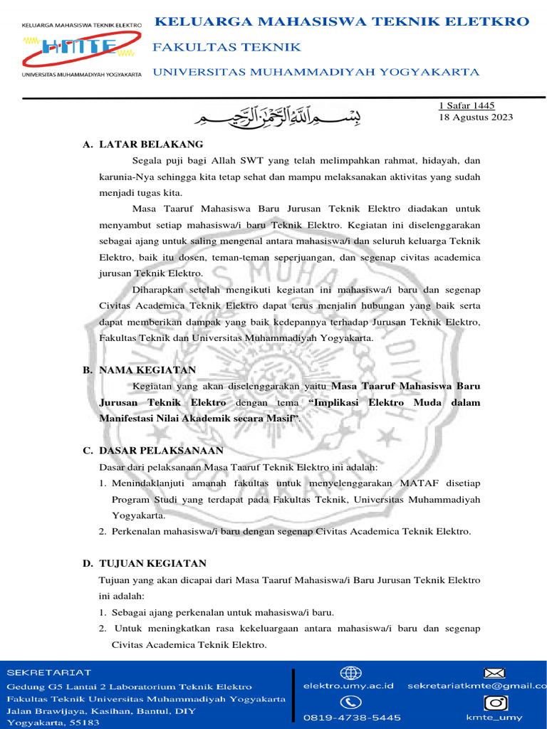 SK Mataf Elektro 2023 | PDF