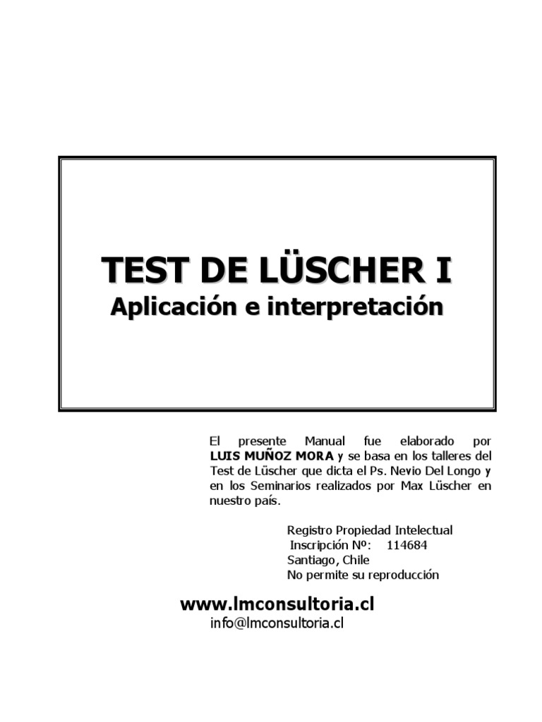 Manual Lusche | PDF | Espectro electromagnético | Color